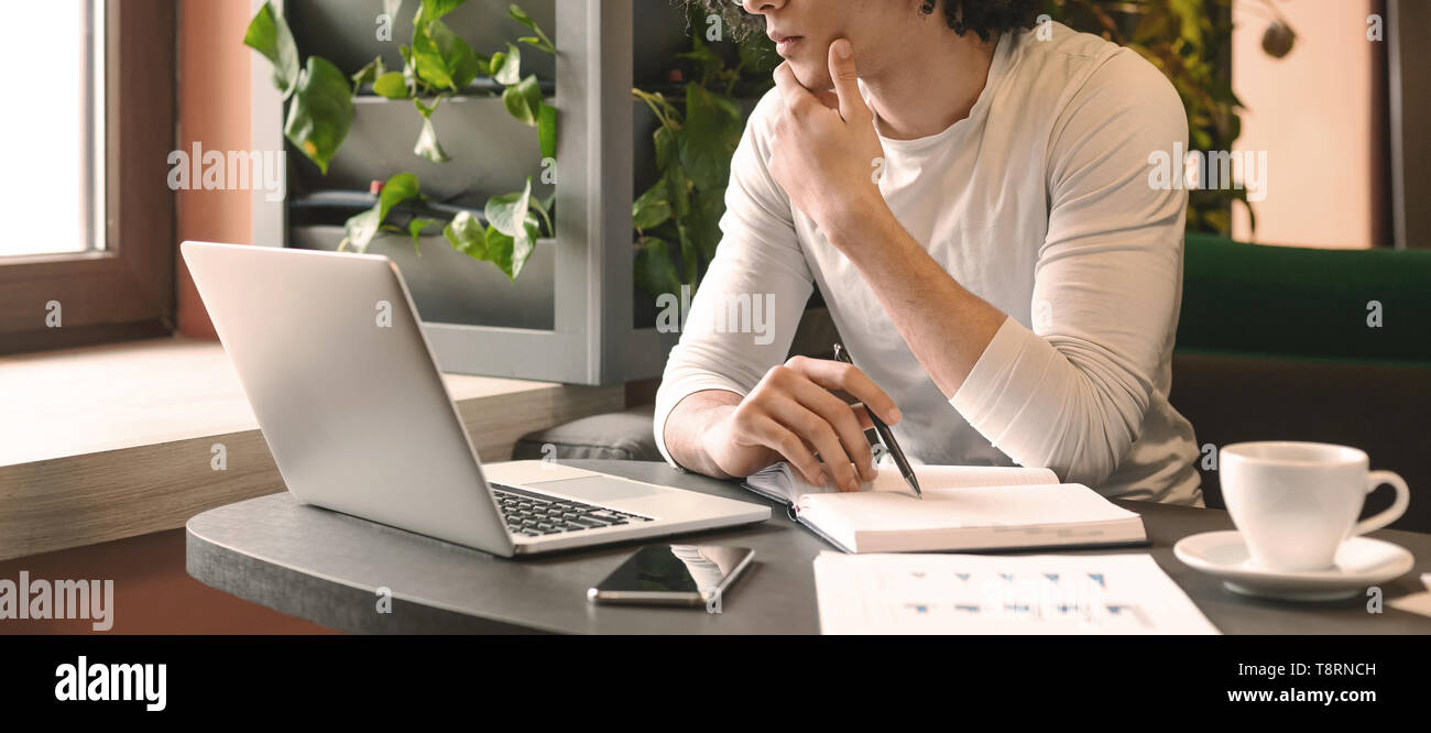 Pondering student hi-res stock photography and images - Alamy