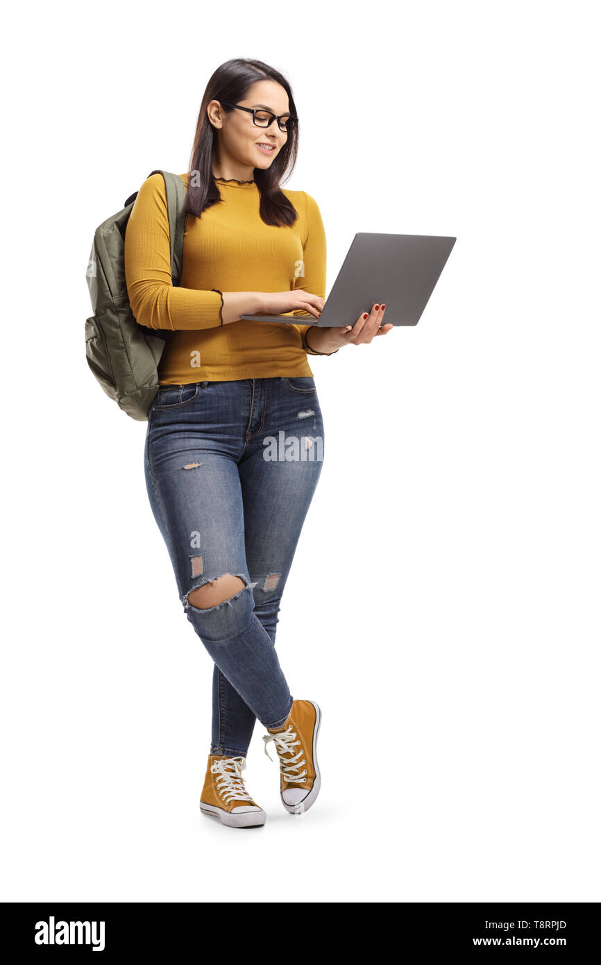 Female typing hi-res stock photography and images - Alamy