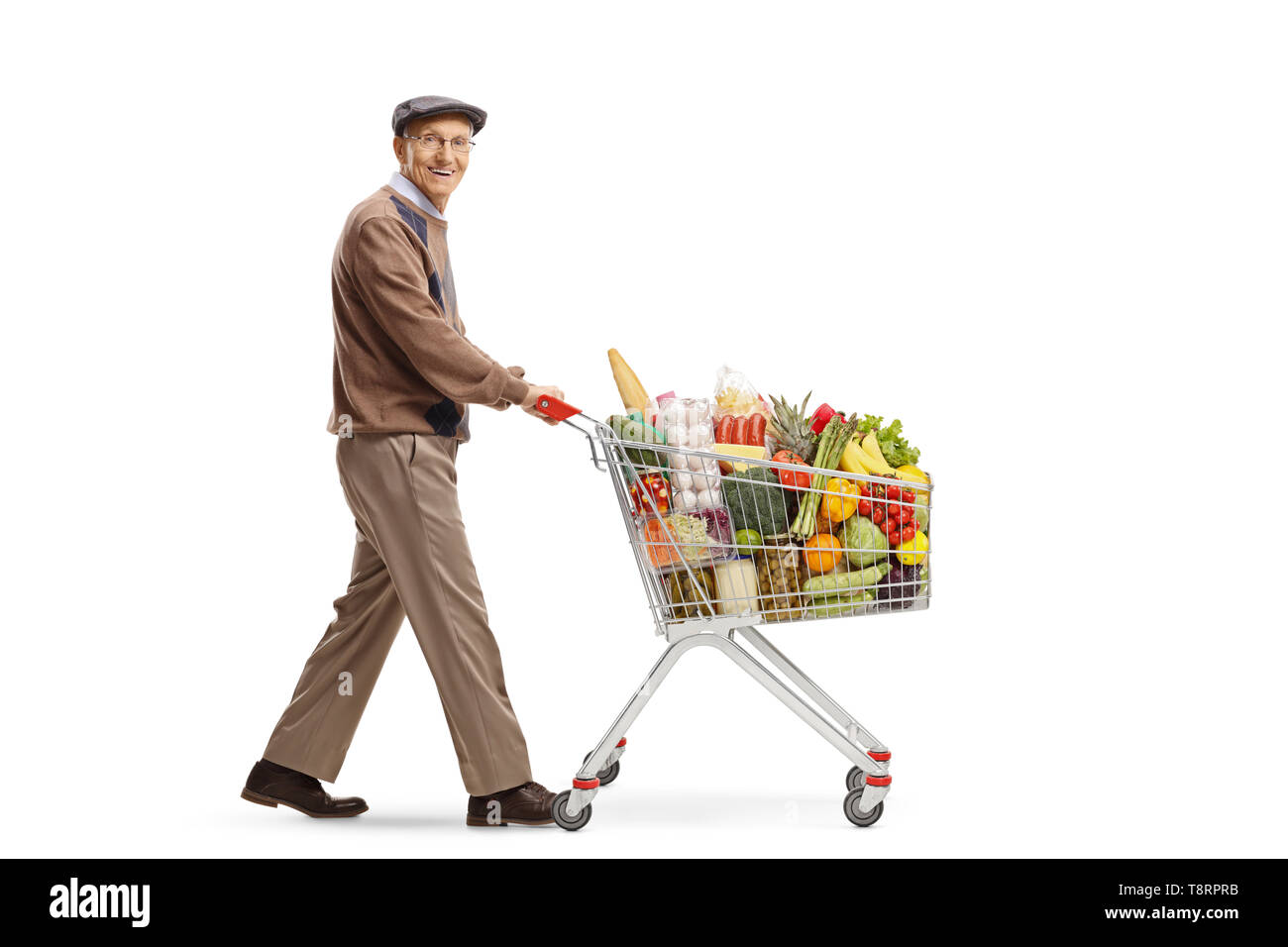Elderly handcart hi-res stock photography and images - Alamy