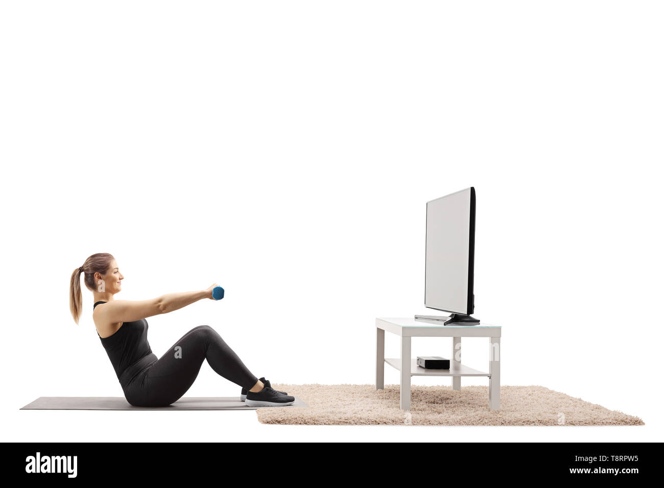 Tv exercise hi-res stock photography and images - Alamy