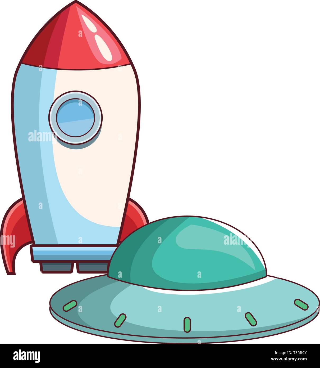 rocket skyrocket cartoon Stock Vector Image & Art - Alamy