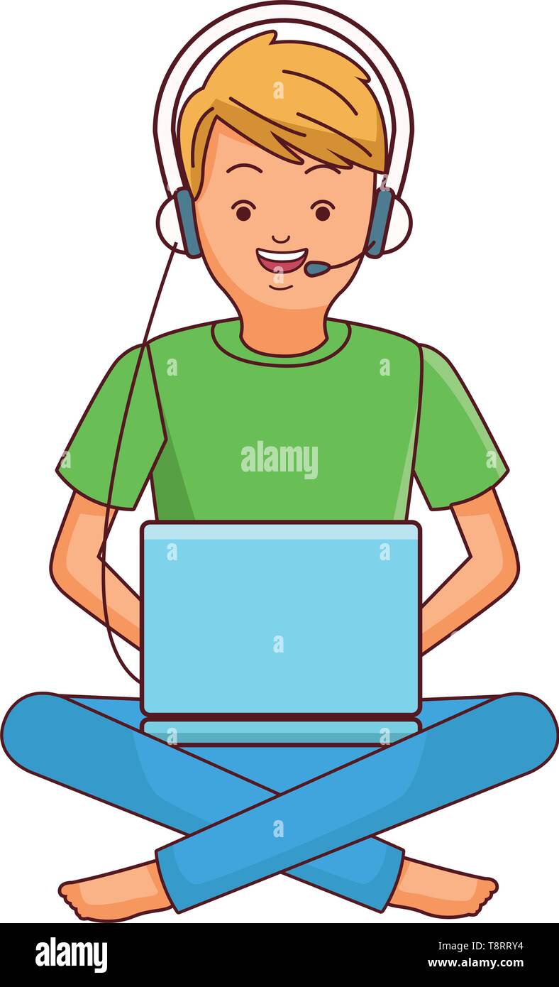 Videogames and millennials cartoons Stock Vector Image & Art - Alamy
