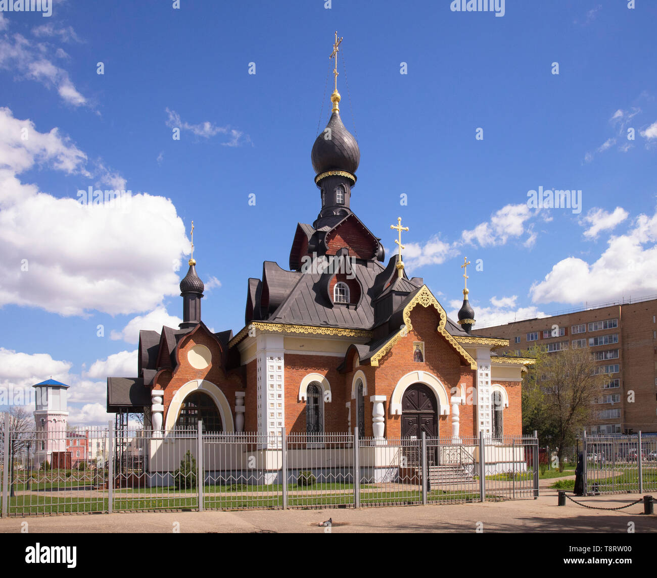 Church of Seraphim of Sarov in Alexandrov town. Russia Stock Photo - Alamy