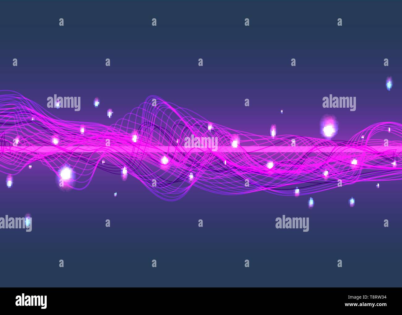 Colorful background with ultraviolet motion music glow waves, lines ...