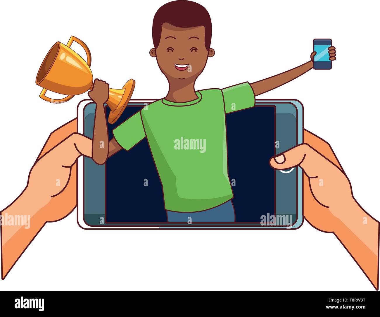 Videogames and millennials cartoons Stock Vector Image & Art - Alamy