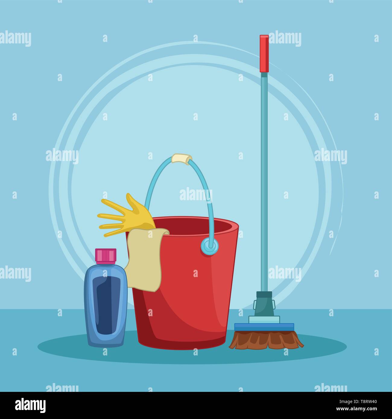 housekeeping cleaning cartoon Stock Vector Image & Art - Alamy