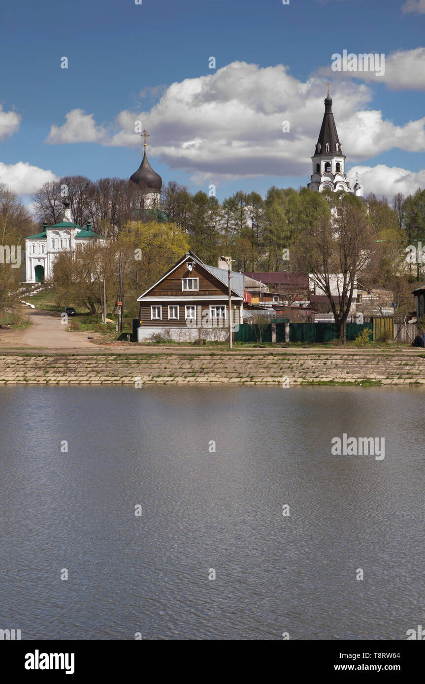 Holy Dormition convent (Alexandrov kremlin) in Alexandrov town. Russia ...
