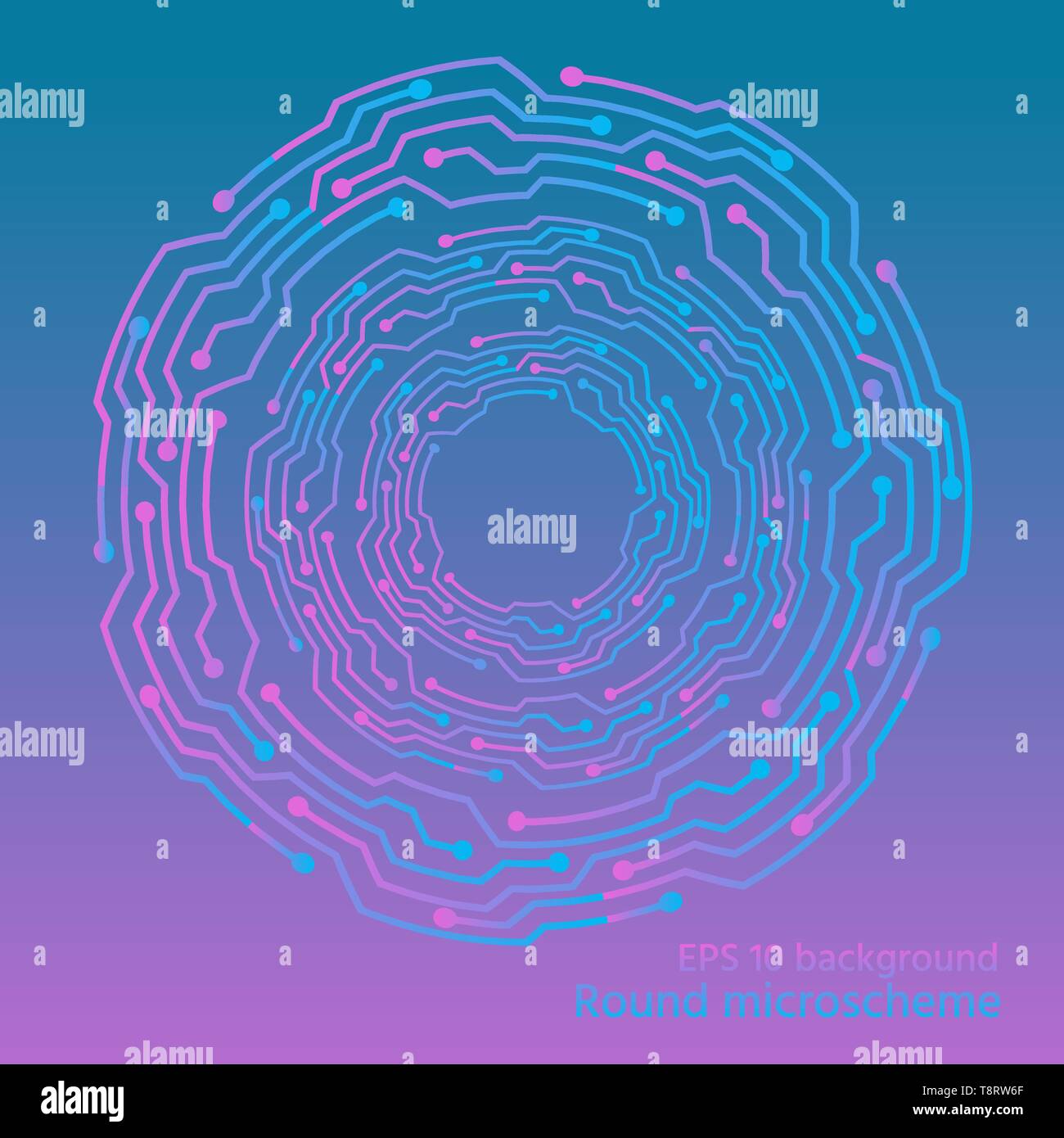 Micro scheme circuit shape computer technology, vector design IT ...
