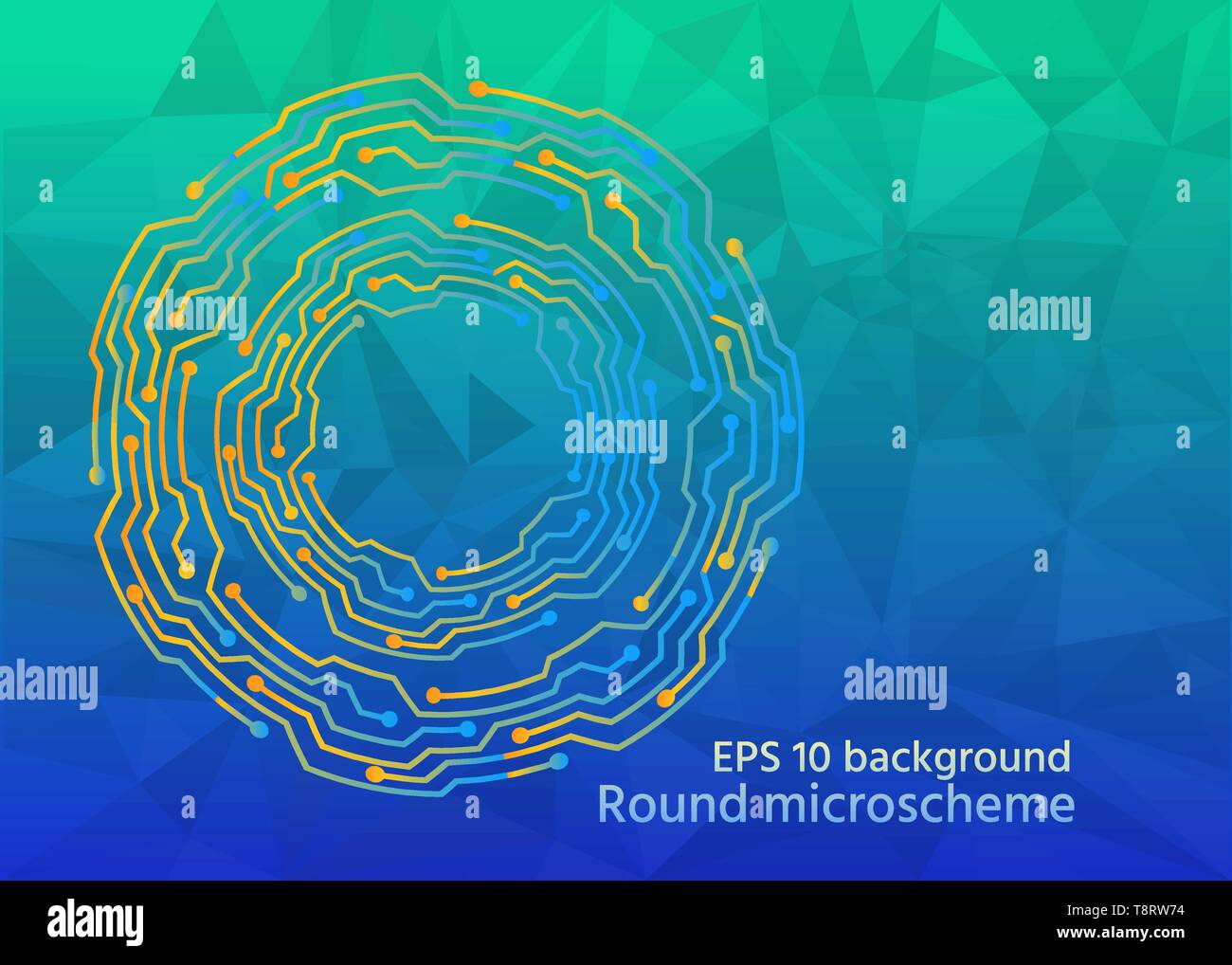 Micro scheme circuit shape computer technology, vector design IT ...