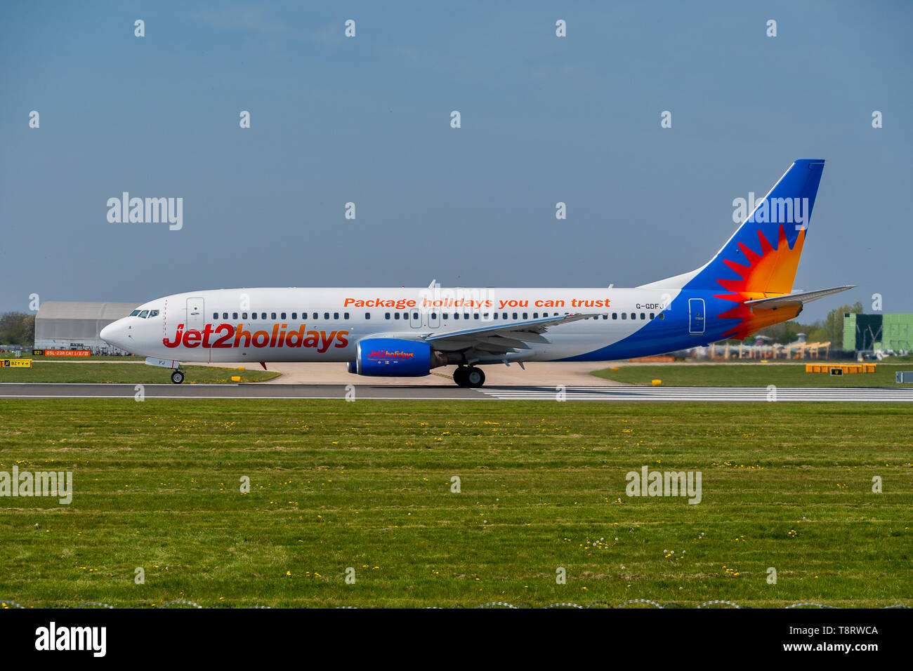 Jet2 aeroplane ready take off hi-res stock photography and images - Alamy