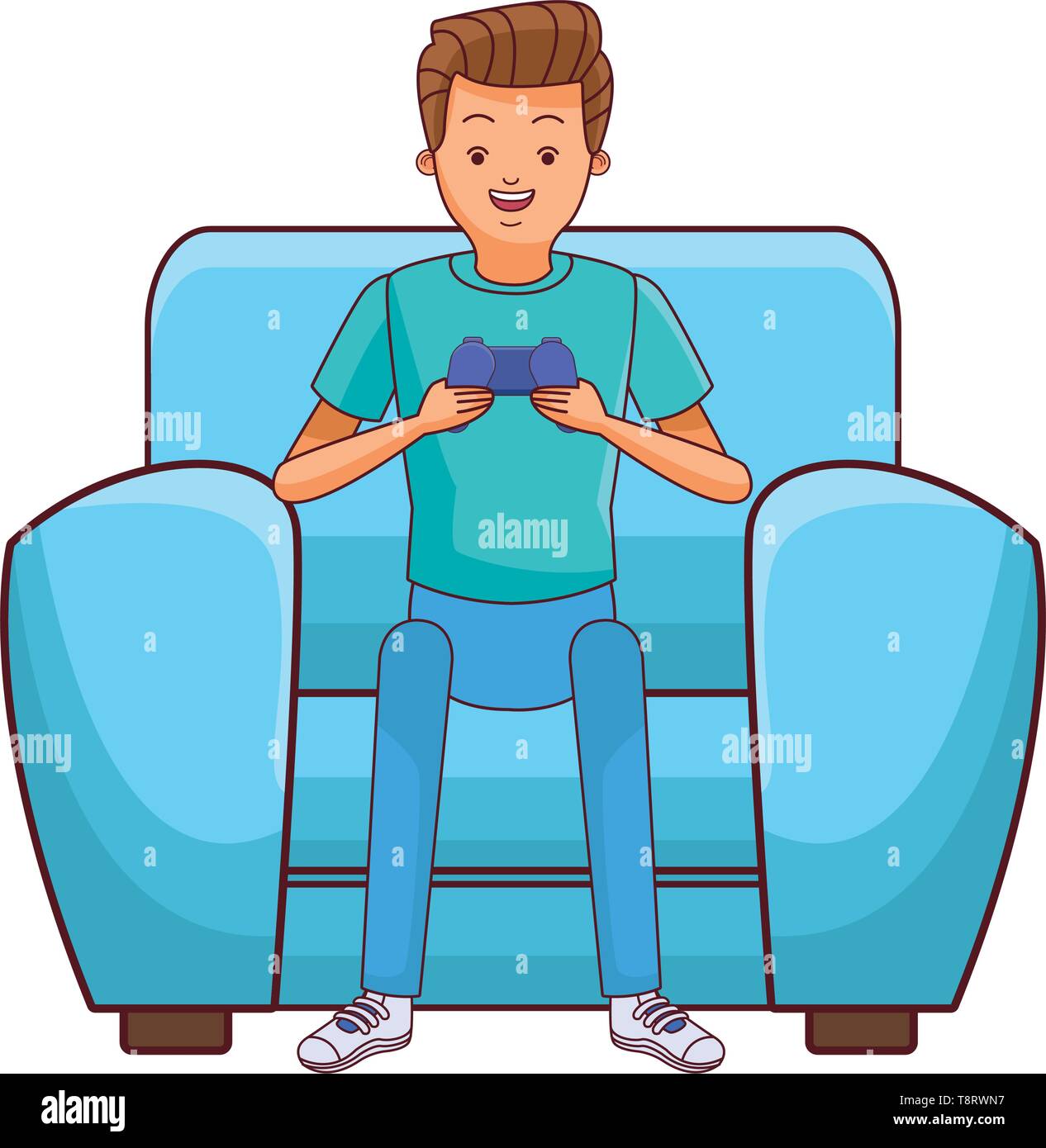 Videogames and millennials cartoons Stock Vector Image & Art - Alamy