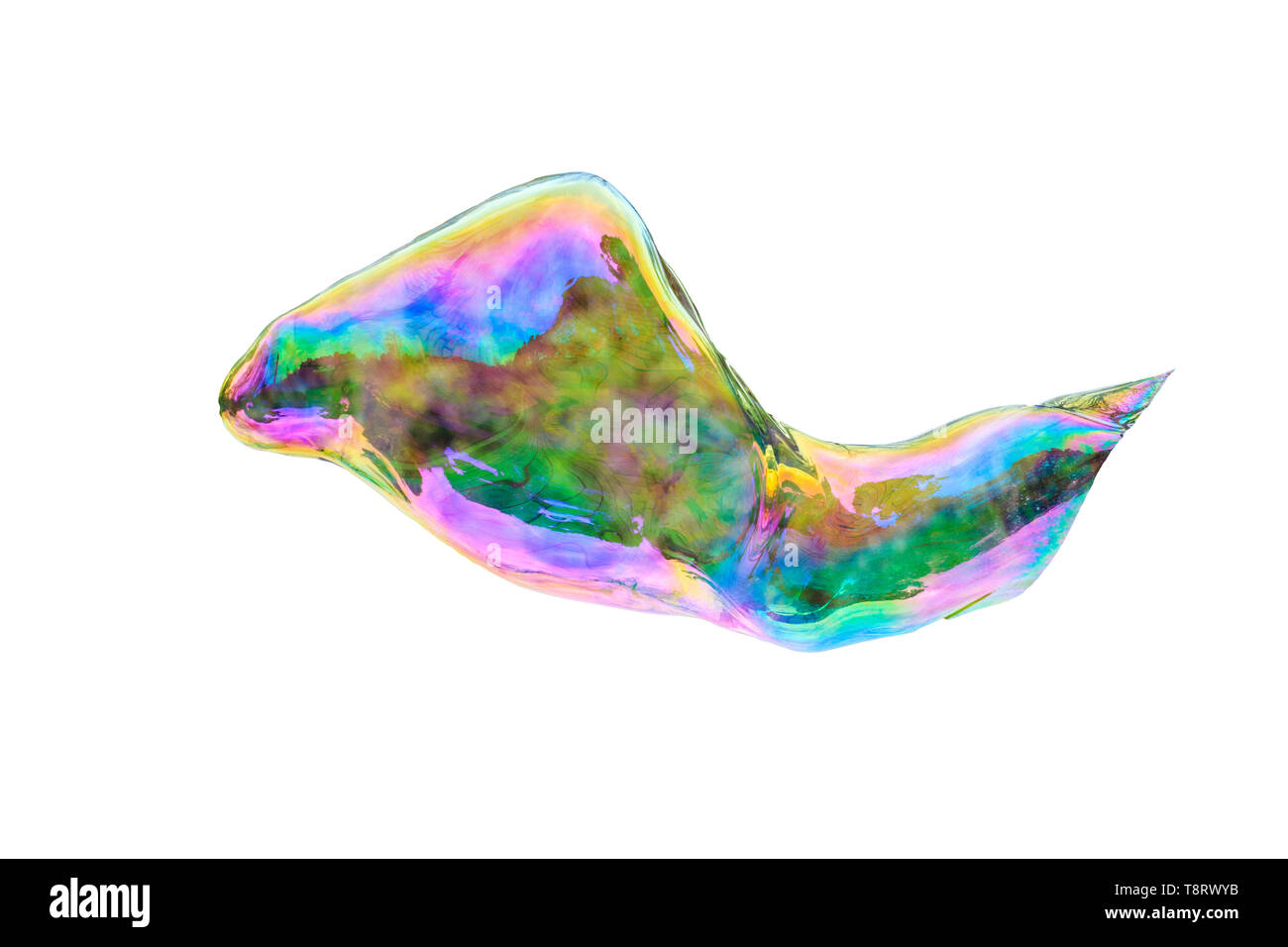 long soap bubble on a white background, holidays Stock Photo - Alamy