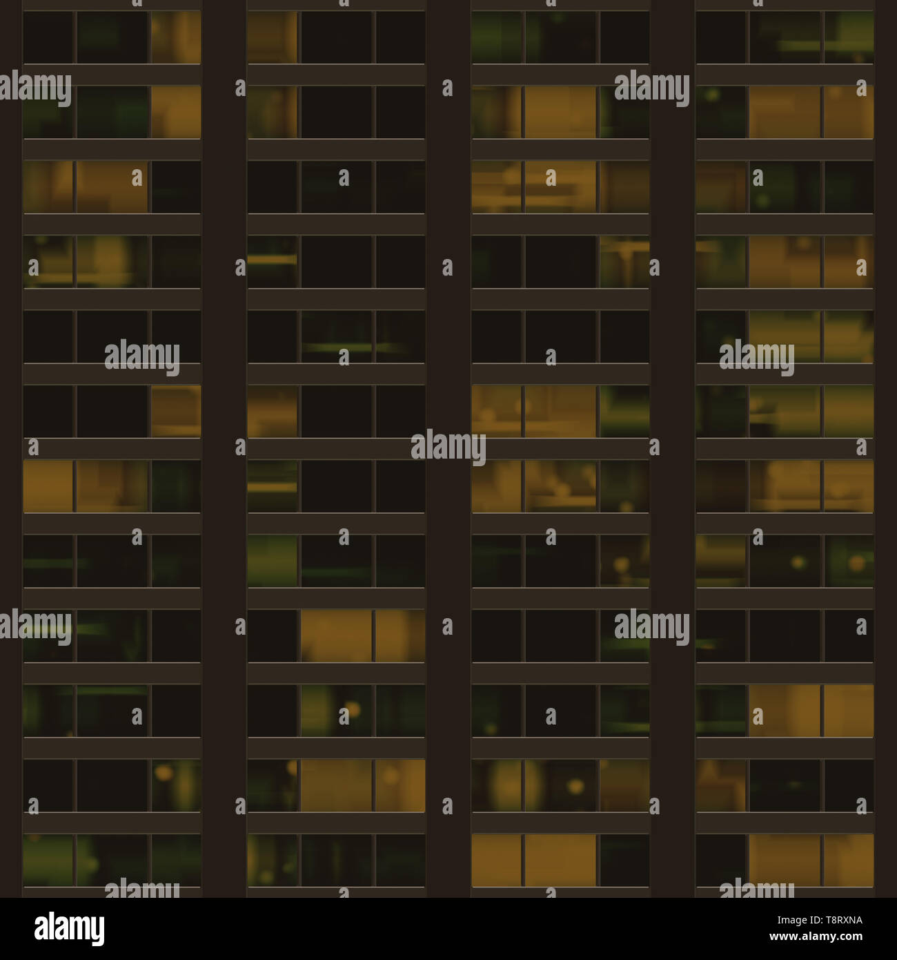 Office Building at Night Seamless Texture Tile Stock Photo - Alamy