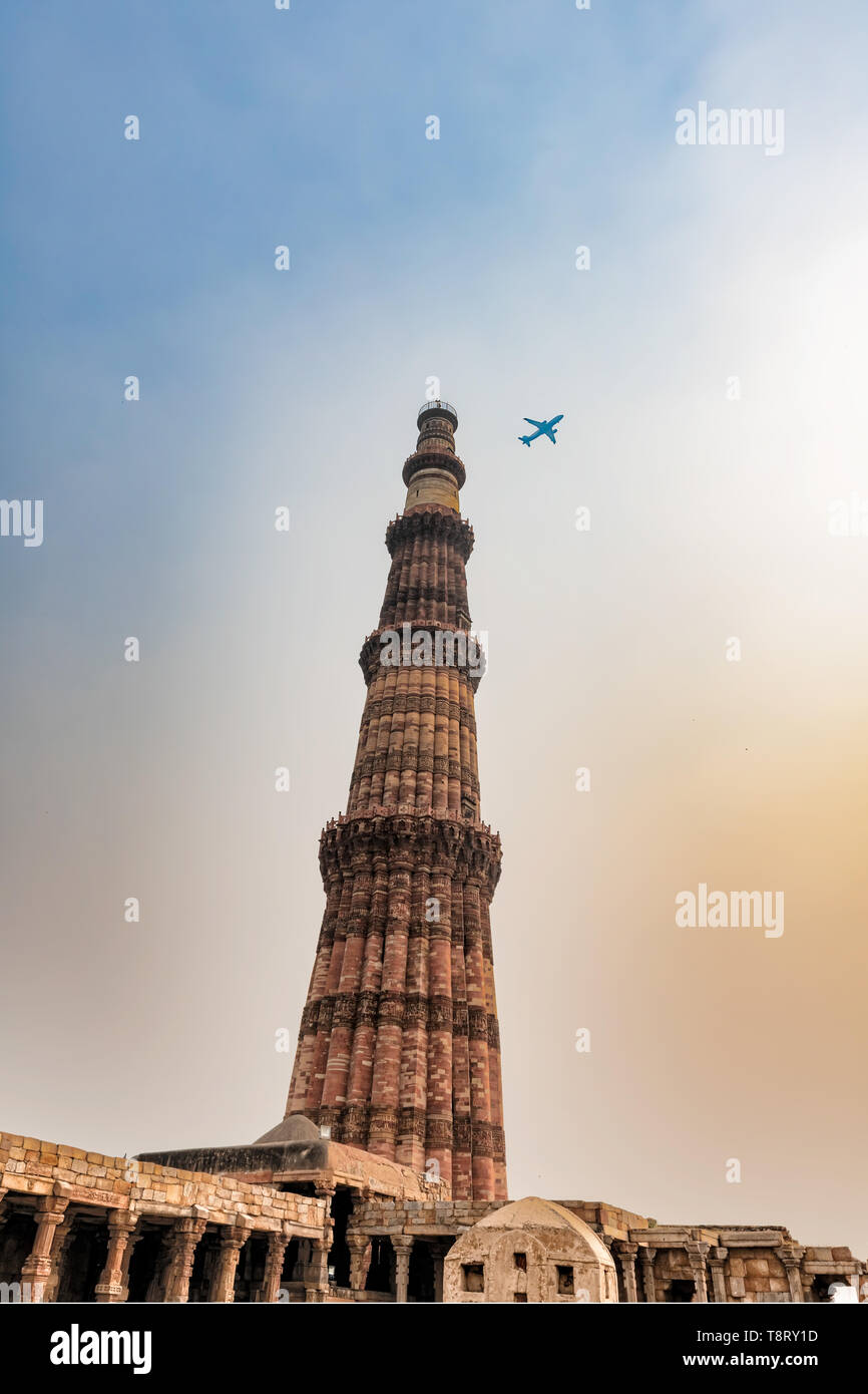 Qutub or Qutab the tallest minaret in the world made up of bricks, 73 ...