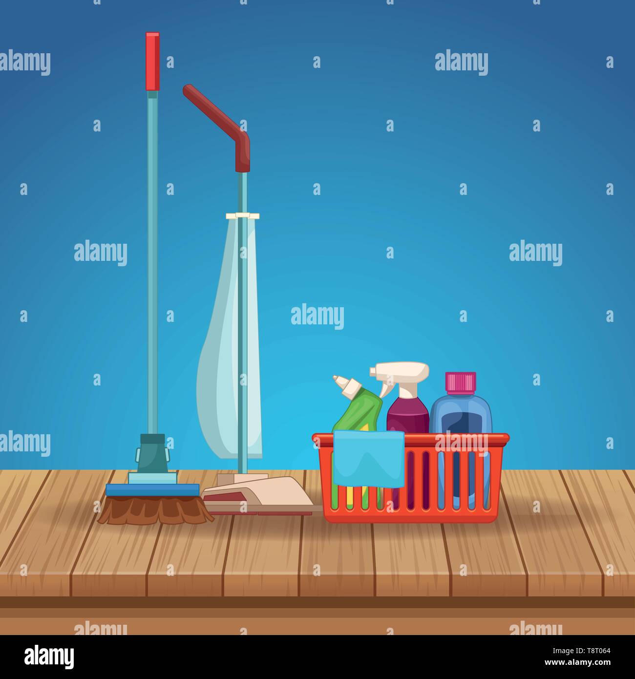 housekeeping cleaning cartoon Stock Vector Image & Art - Alamy