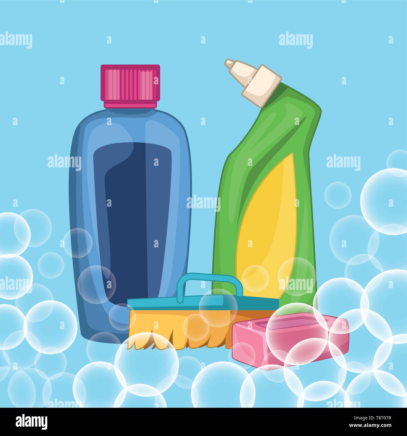 housekeeping cleaning cartoon Stock Vector Image & Art - Alamy