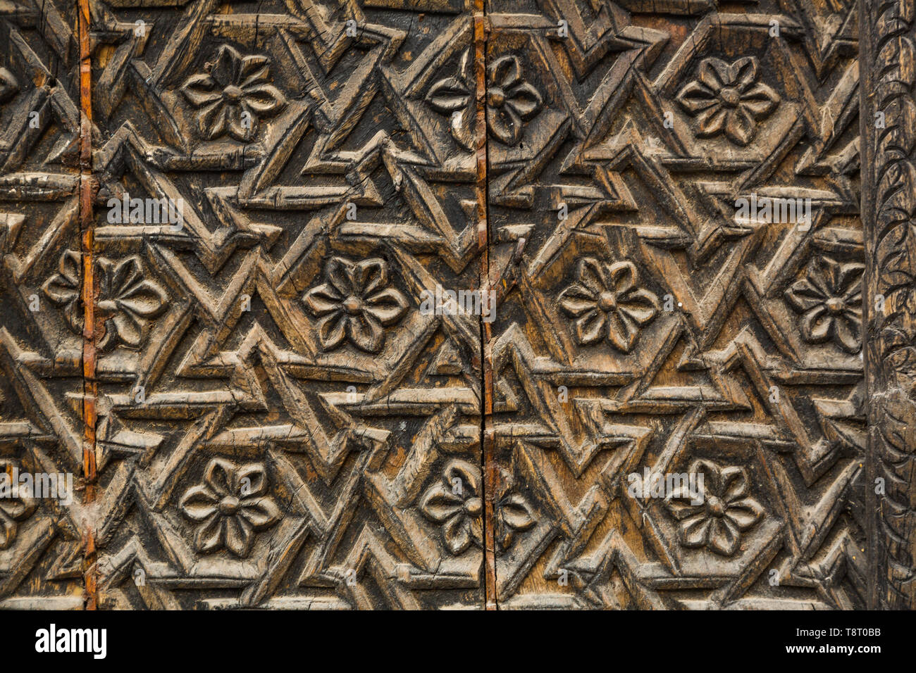 Patterns on the doors of the palace in India in Udaipur. City Palace ...