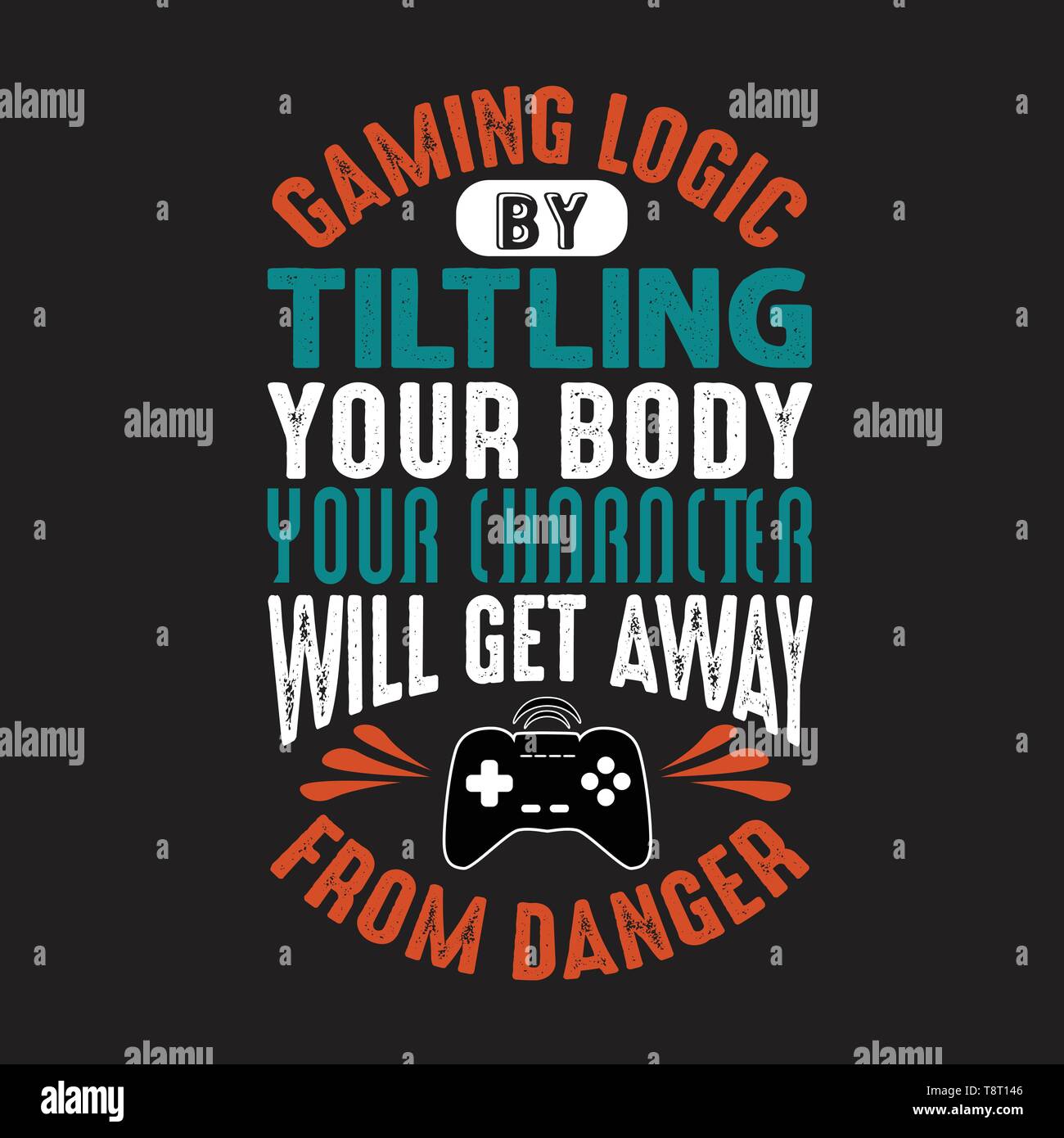 Game Quote and Saying. Your character will get away from danger Stock ...