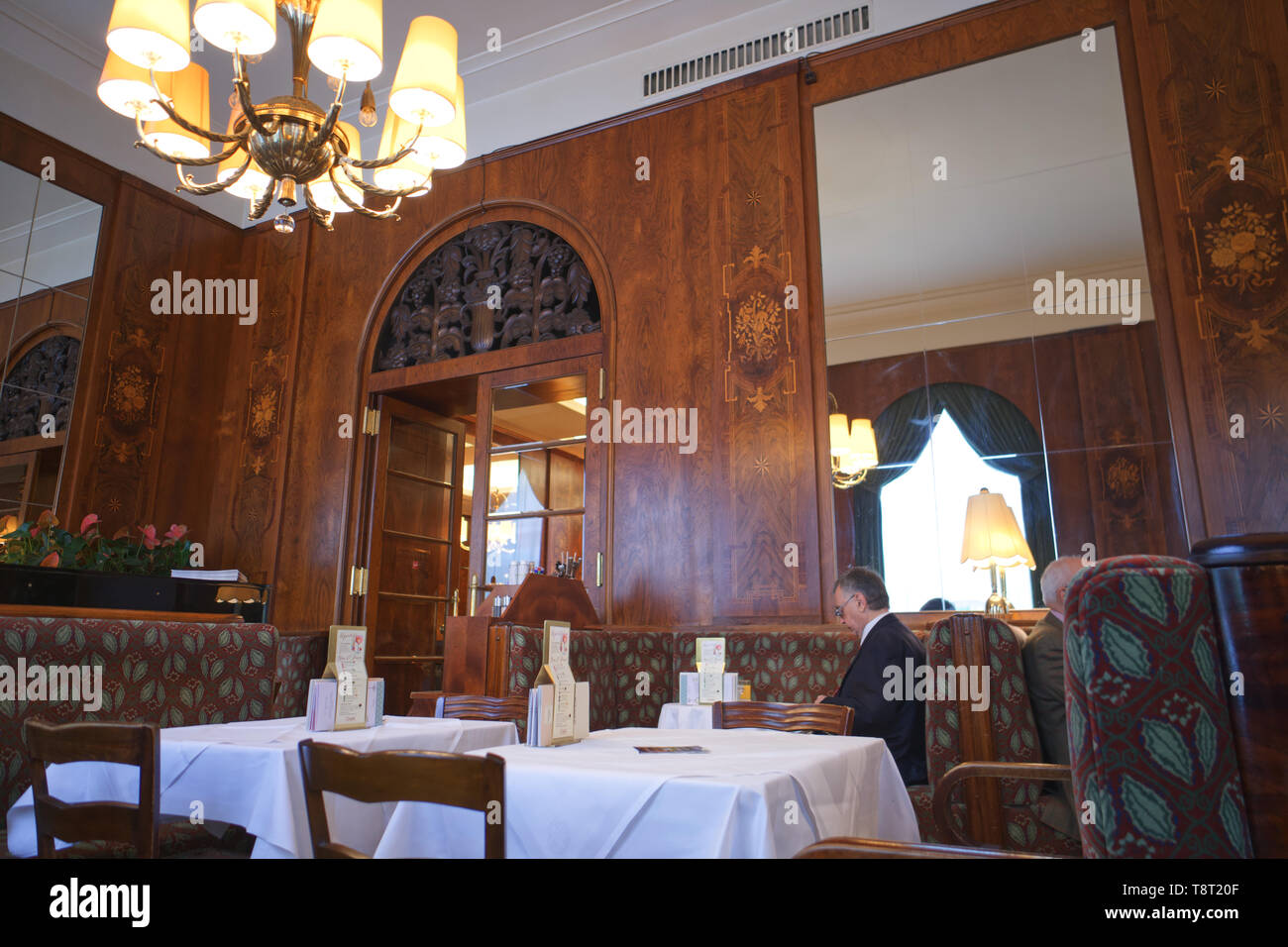 Historic Cafe Landtmann, interior, Vienna, Austria Stock Photo - Alamy