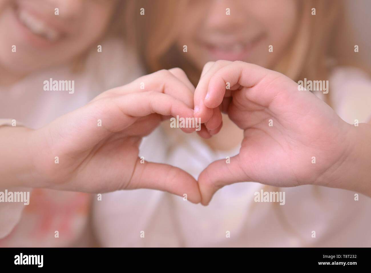 Studio Portrait Of Two best friends Stock Photo - Alamy