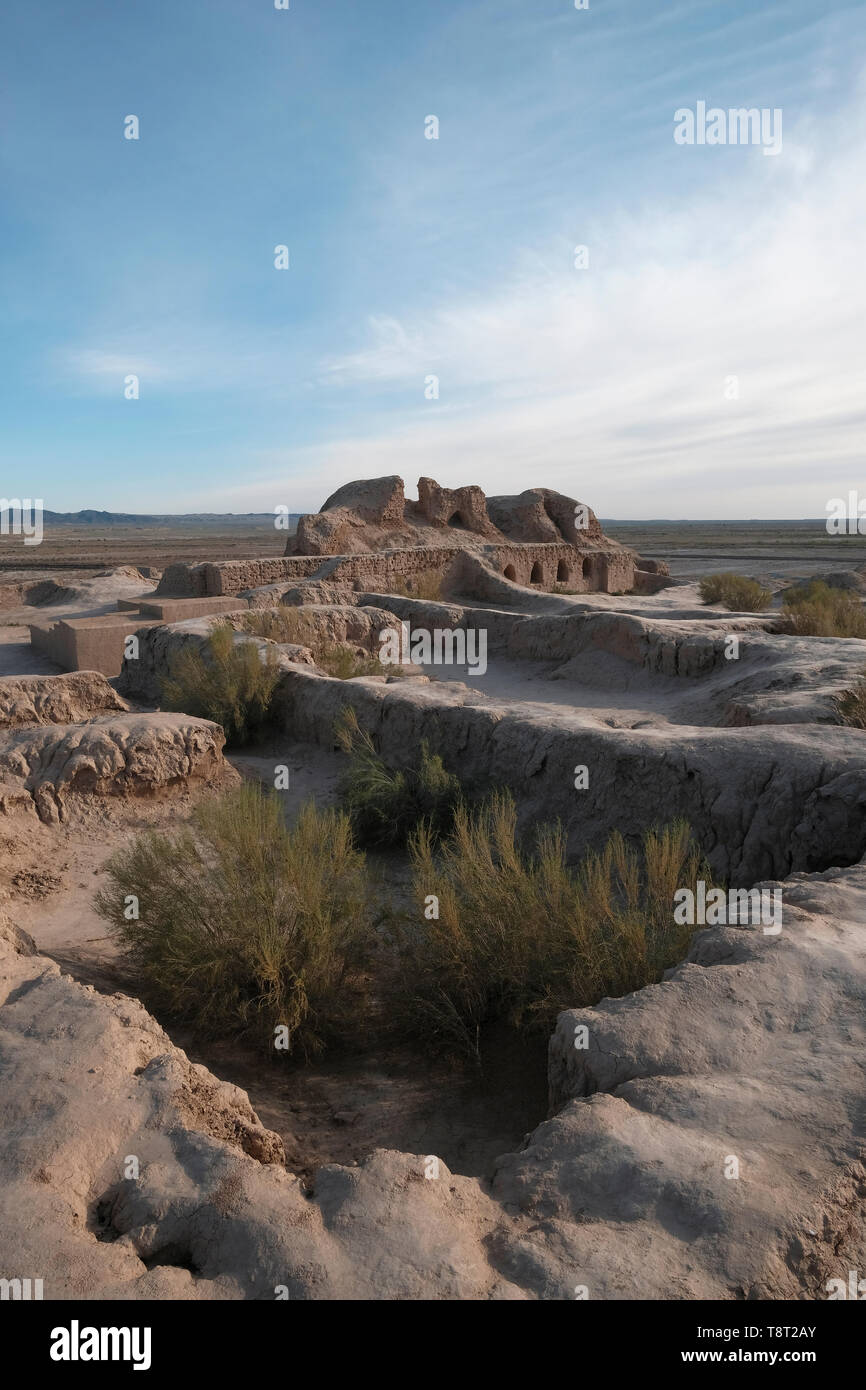 The remains of the ancient Toprak-kala citadel (1st-4th centuries AD ...