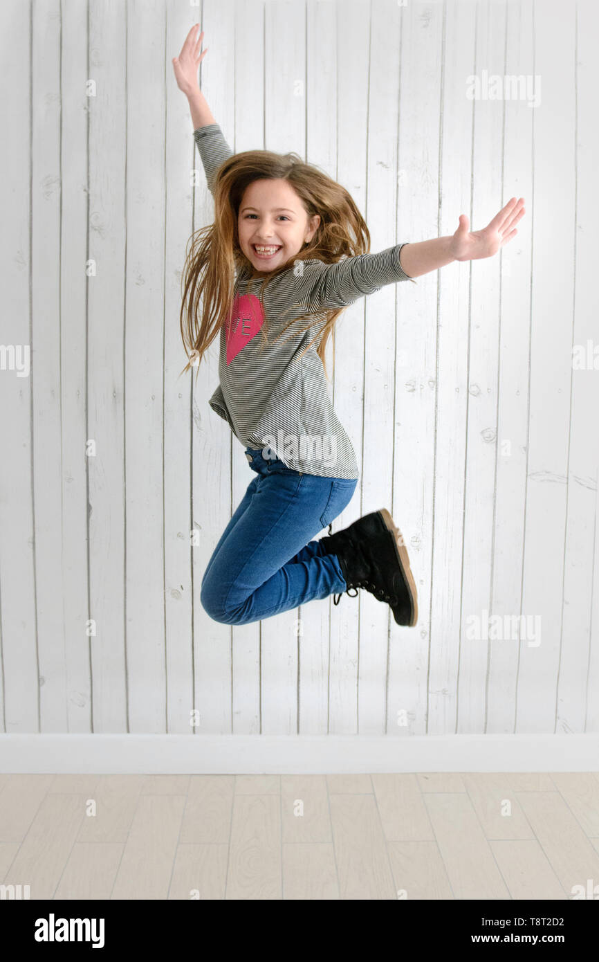 Studio Portrait Of Two best friends Stock Photo - Alamy