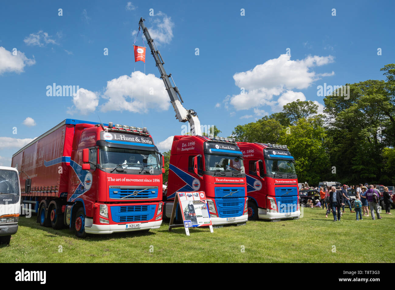 Red transport trucks hi-res stock photography and images - Alamy