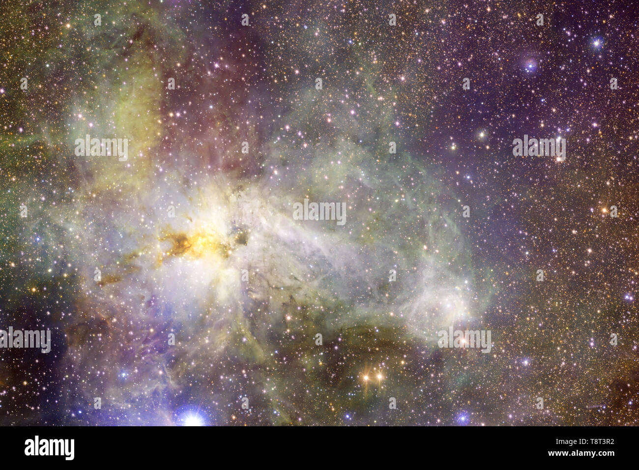 Cosmic landscape, awesome science fiction wallpaper with endless outer ...