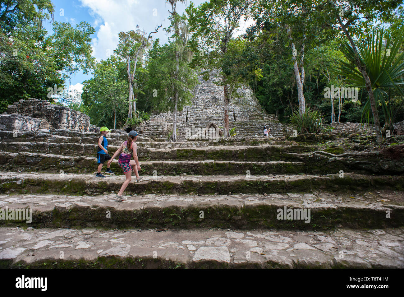 Mayan ruins of Coba. Yucatan. Mexico Stock Photo - Alamy