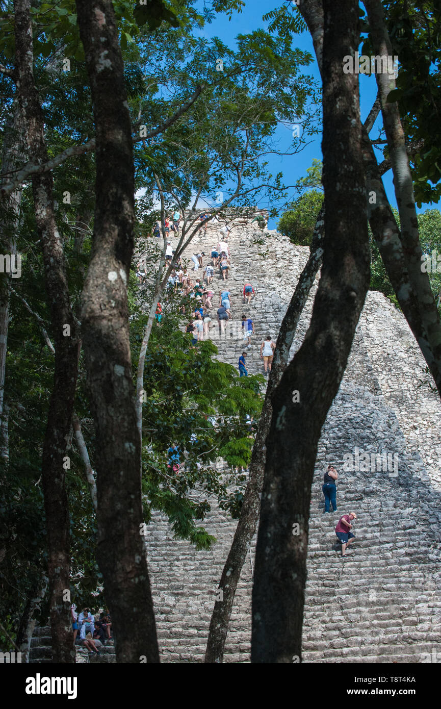 Mayan ruins of Coba. Yucatan. Mexico Stock Photo - Alamy