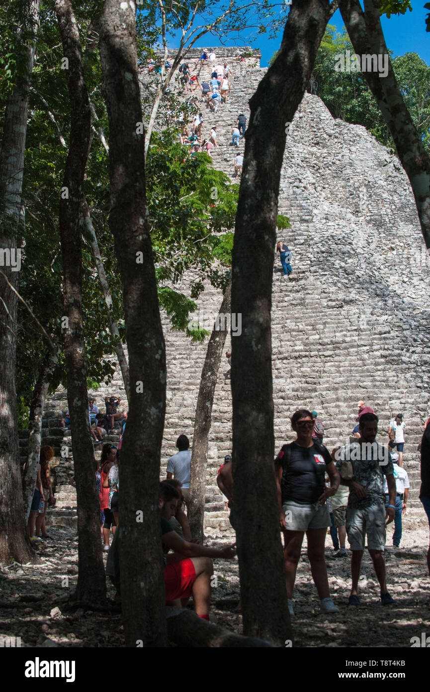 Mayan ruins of Coba. Yucatan. Mexico Stock Photo - Alamy