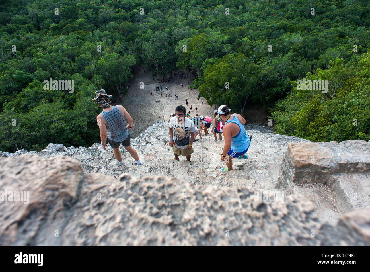 Mayan ruins of Coba. Yucatan. Mexico Stock Photo - Alamy