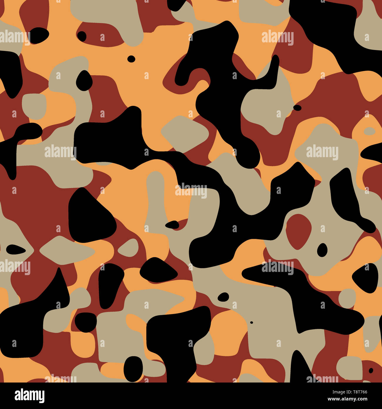 Red Desert World War 2 US Military Camouflage Seamless Texture Tile ...