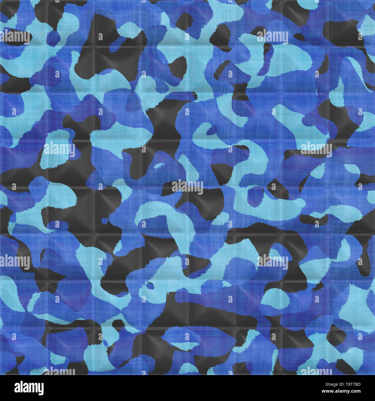 Common Sky Blue Quilted Camouflage Seamless Texture Tile Stock Photo ...