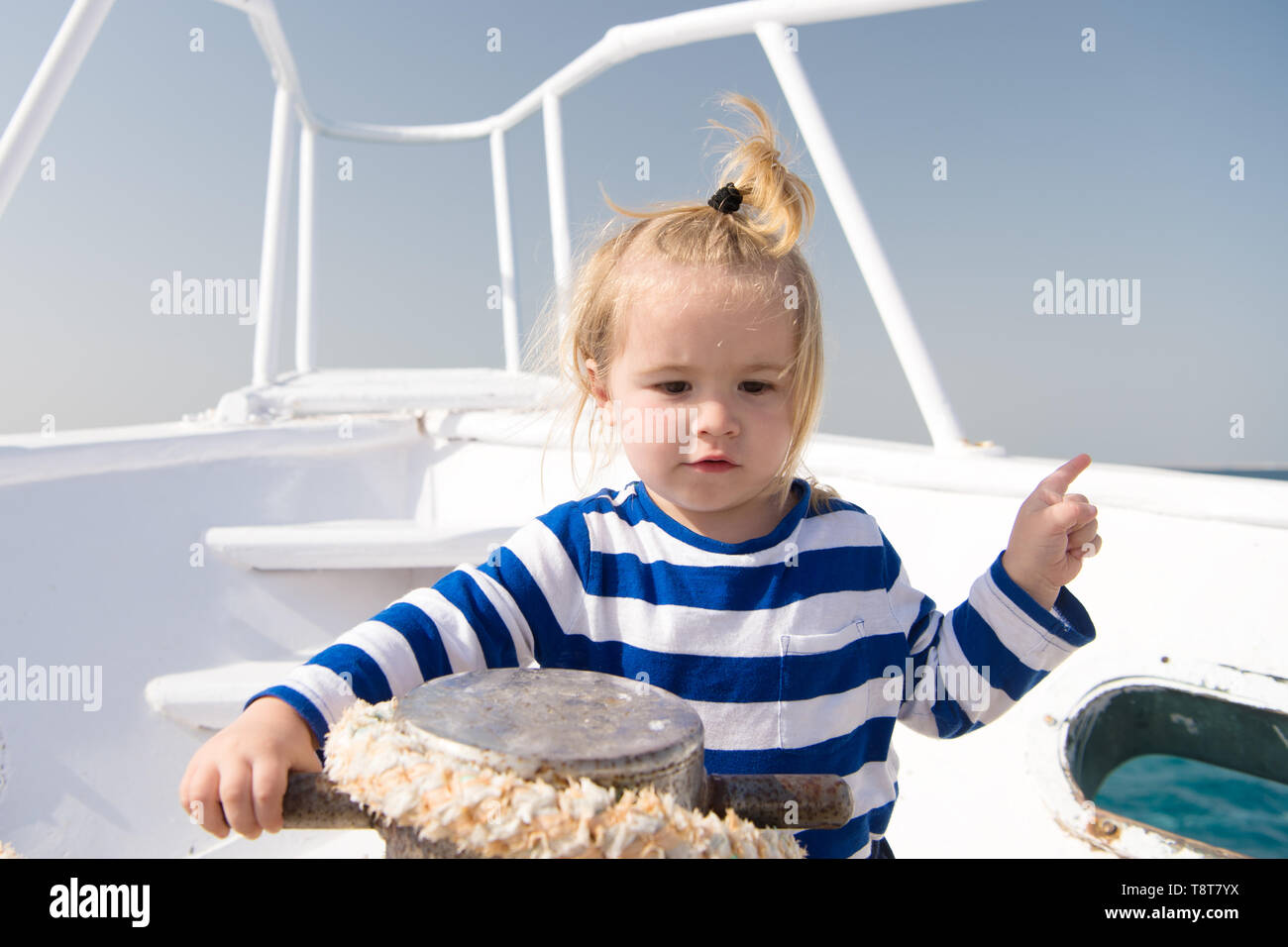Entertainment jobs. Baby boy enjoy vacation sea cruise ship. Child ...