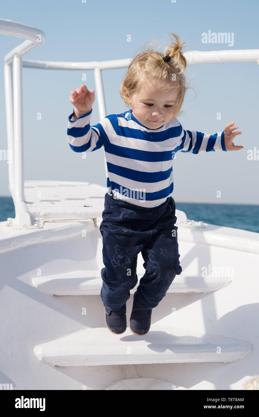 Memories made together last lifetime. Baby boy enjoy vacation sea ...