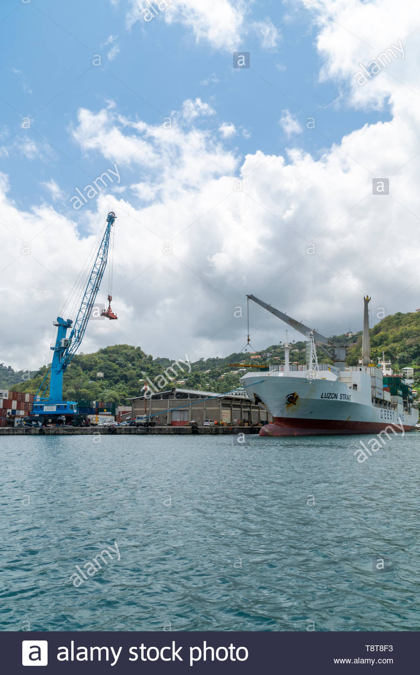 Cargo Ship Caribbean Port High Resolution Stock Photography and Images ...