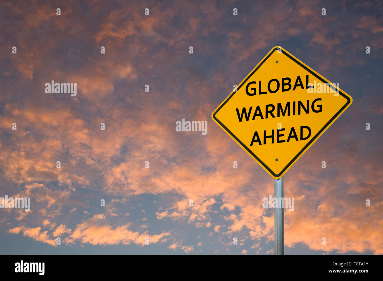 Warming sign hi-res stock photography and images - Alamy