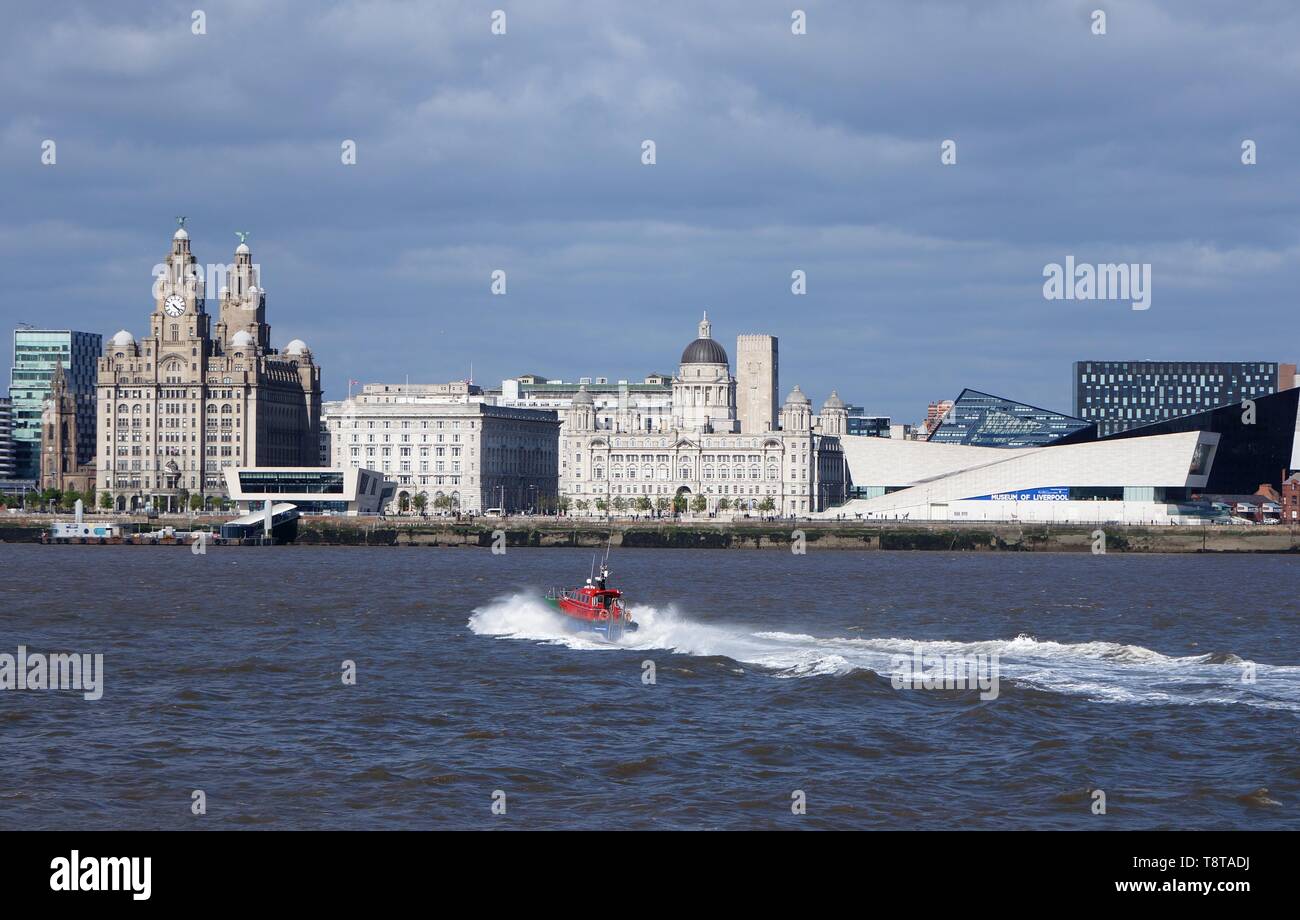 Liverpool Pilot Boat And Liverpool Waterfront Stock Photo - Alamy