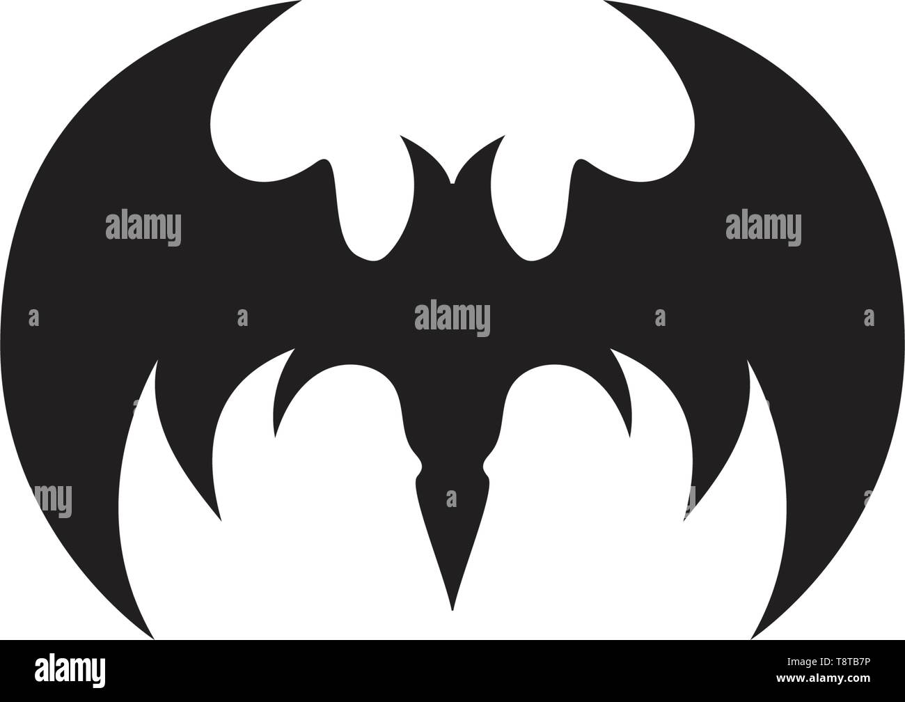 Bat logo and symbol template Stock Vector Image & Art - Alamy