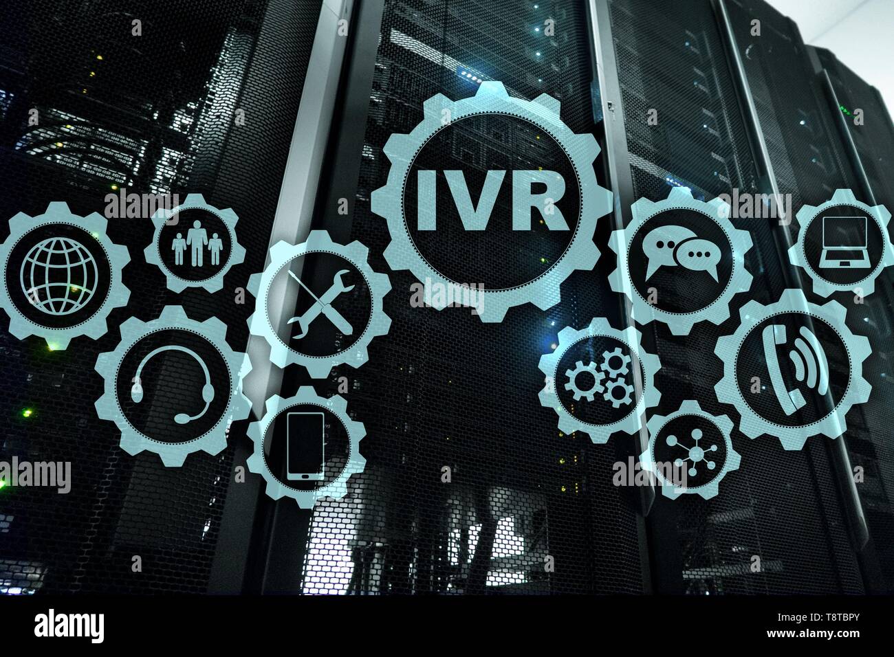 IVR Interactive Voice Response. Call Center Business Concept Stock ...