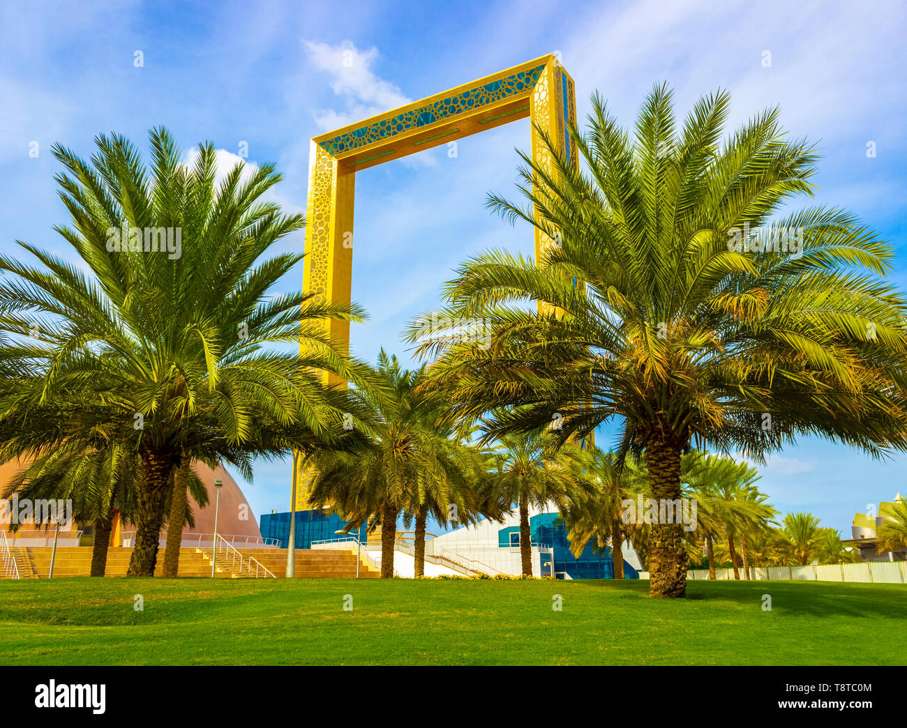 Dubai, UAE - November 28, 2018: The famous Dubai Frame is located in ...
