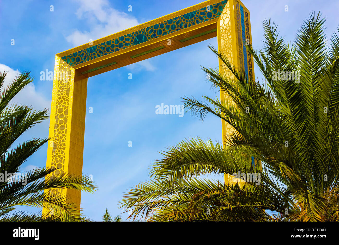 Dubai, UAE - November 28, 2018: The famous Dubai Frame is located in ...