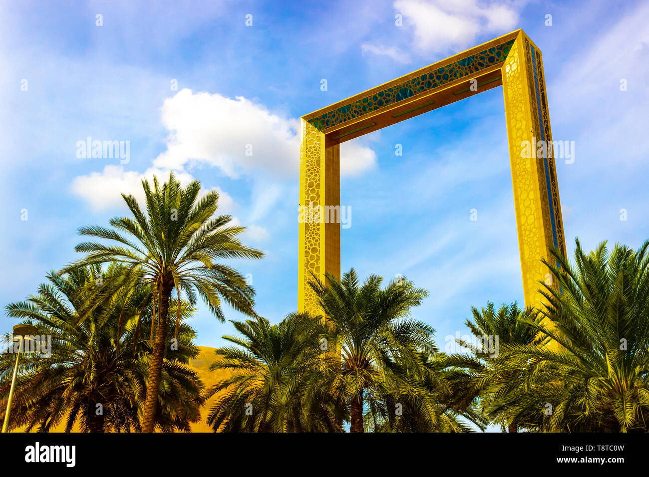 Dubai, UAE - November 28, 2018: The famous Dubai Frame is located in ...