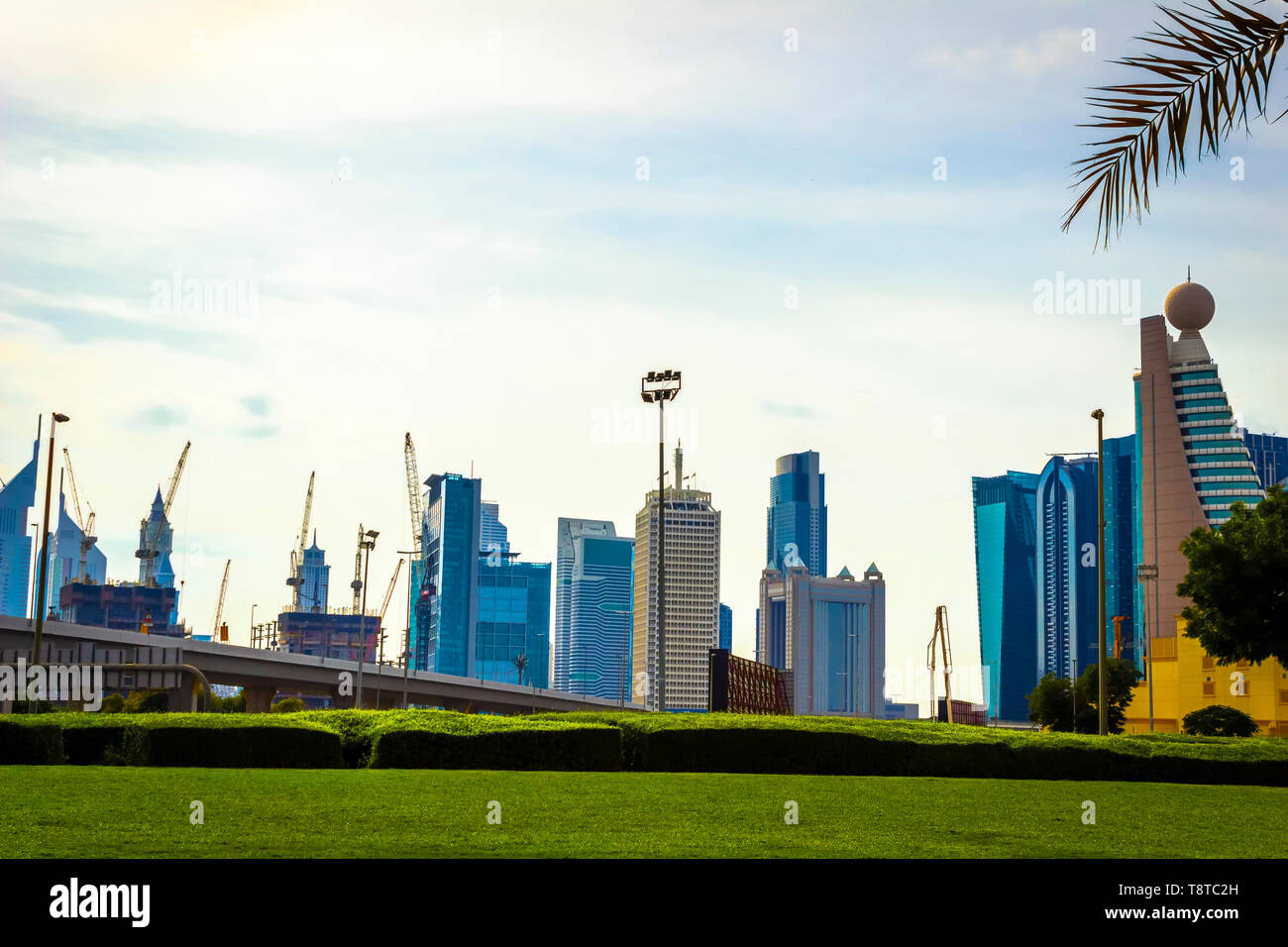 View of the beautiful modern high-rise buildings Stock Photo - Alamy