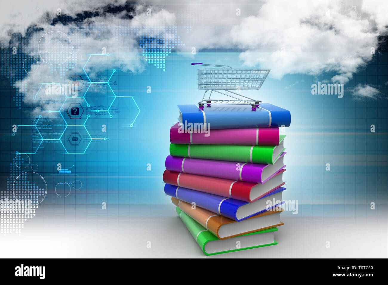 Colourful Books Background