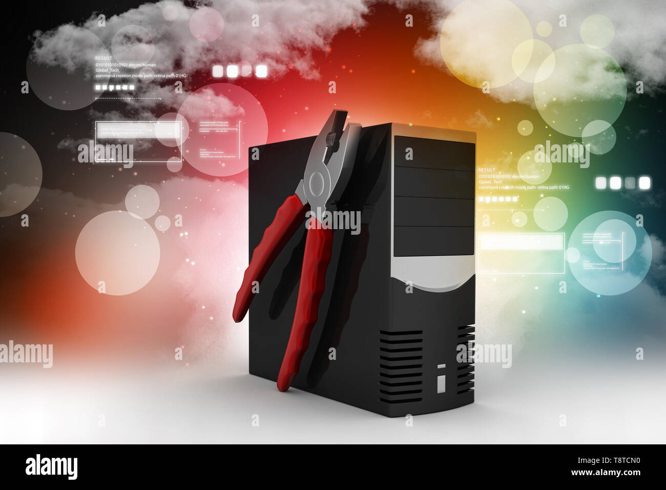 Computer repair upgrade open pc hi-res stock photography and images - Alamy