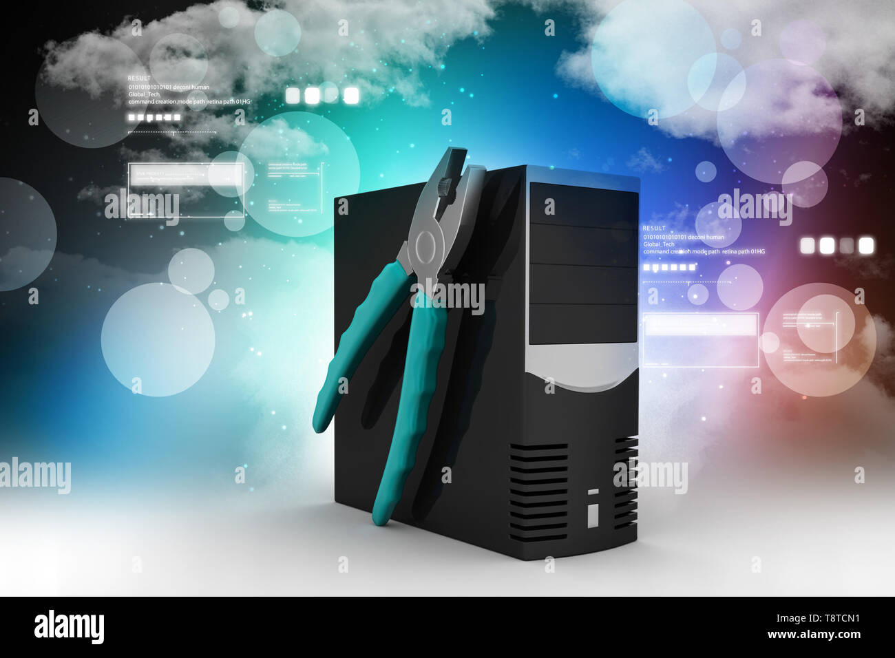 computer repair service concept Stock Photo - Alamy