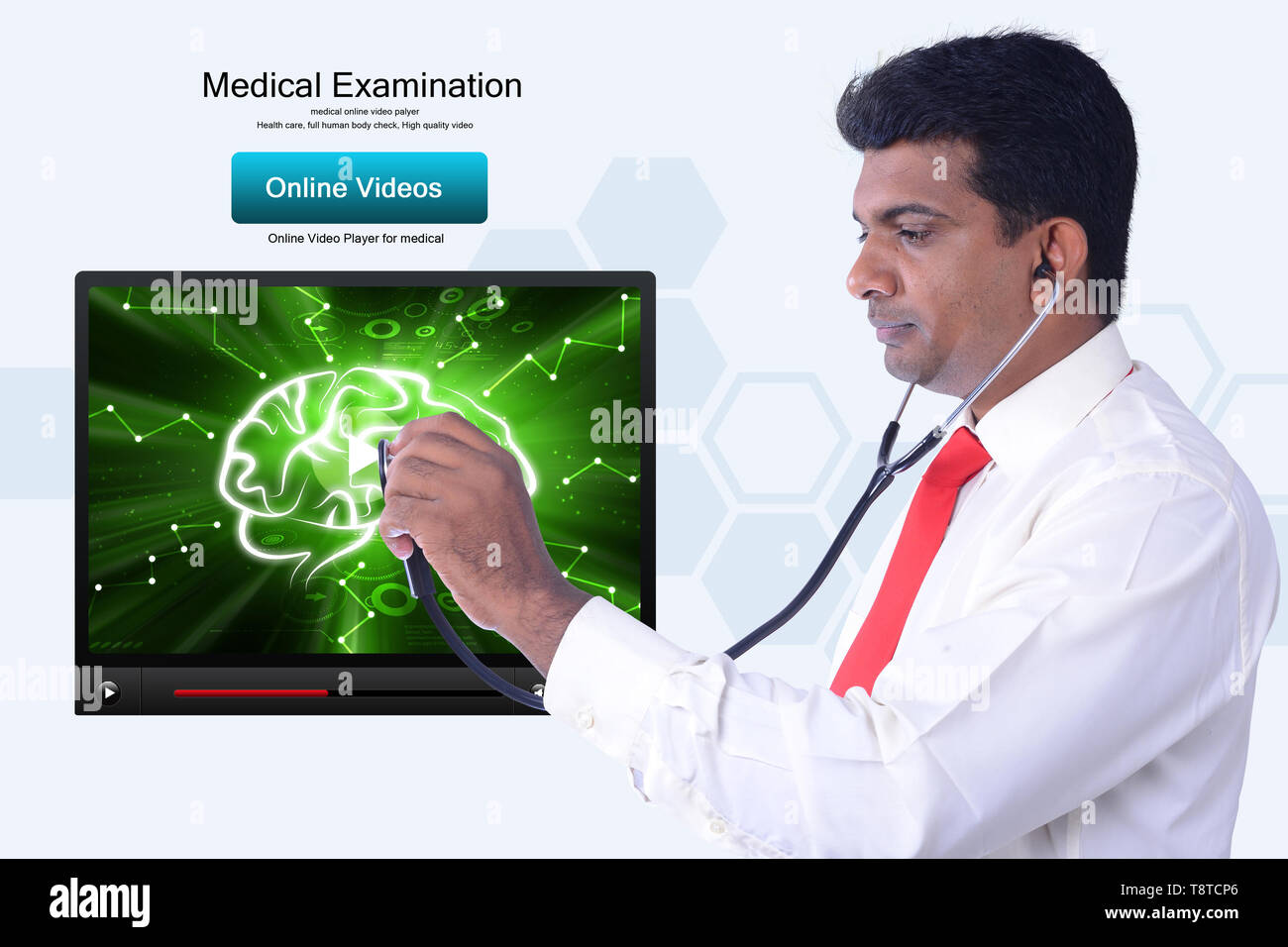 Young doctor checking brain Stock Photo - Alamy