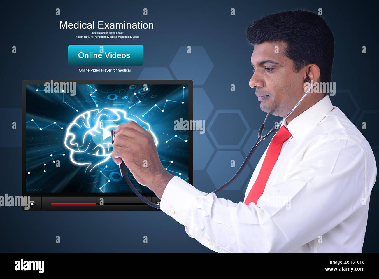 Young doctor checking brain Stock Photo - Alamy